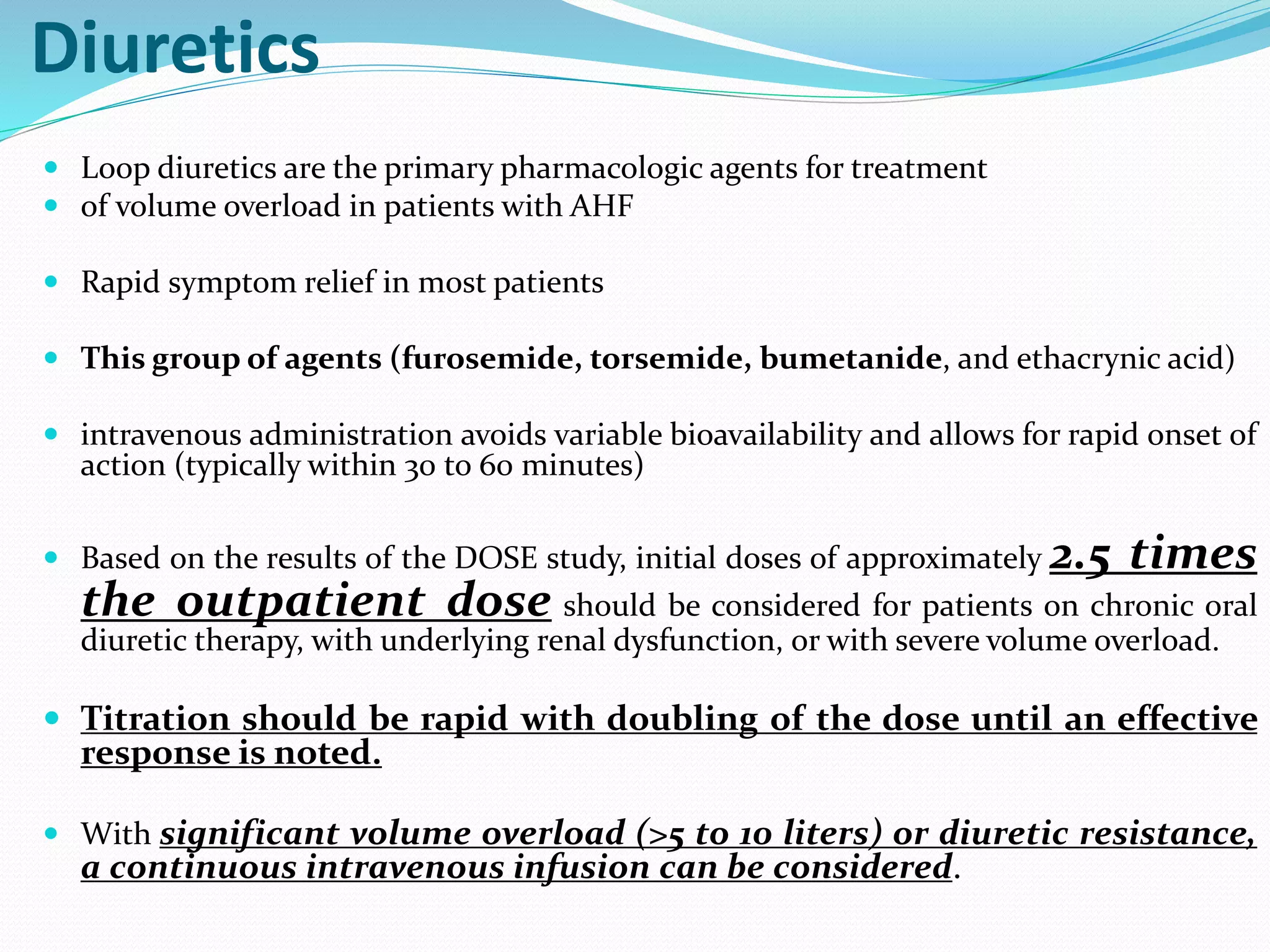 Diagnosis and management of acute heart failure | PPTX