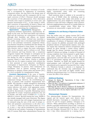 Diagnosis and Management of Disorders of Body Tonicity Hyponatremia and ...