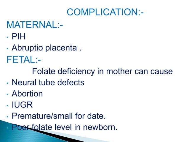 Diagnosis and management of folic acid deficiency anaemia | PPTX ...