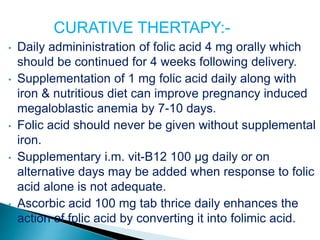 Diagnosis and management of folic acid deficiency anaemia | PPTX