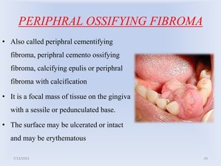 DIAGNOSIS AND MANAGEMENT OF GINGIVAL TUMORS final.ppt