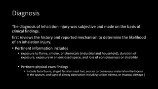 Diagnosis and management of inhalation | PPTX