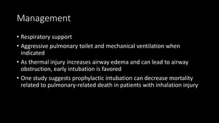 Diagnosis and management of inhalation | PPTX
