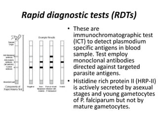 Diagnosis and Management of malaria in children | PPTX