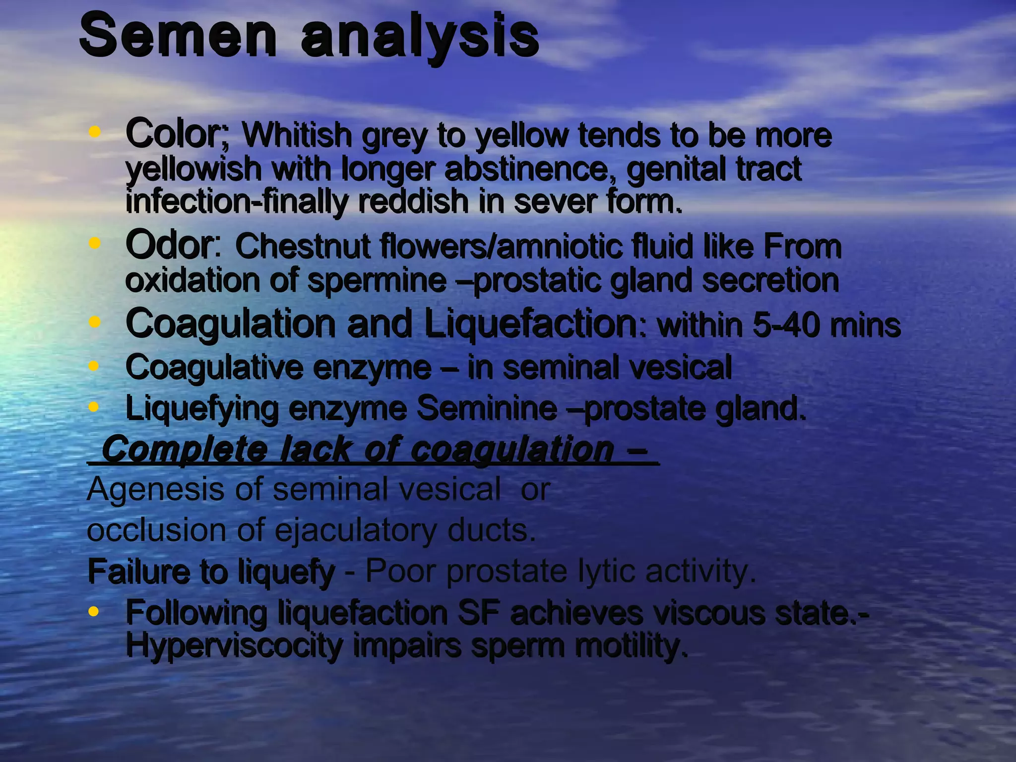 Diagnosis and management of male infertility | PPT