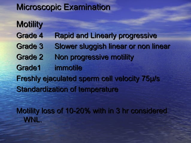 Diagnosis and management of male infertility | PPT