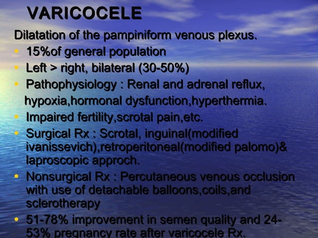Diagnosis And Management Of Male Infertility Ppt