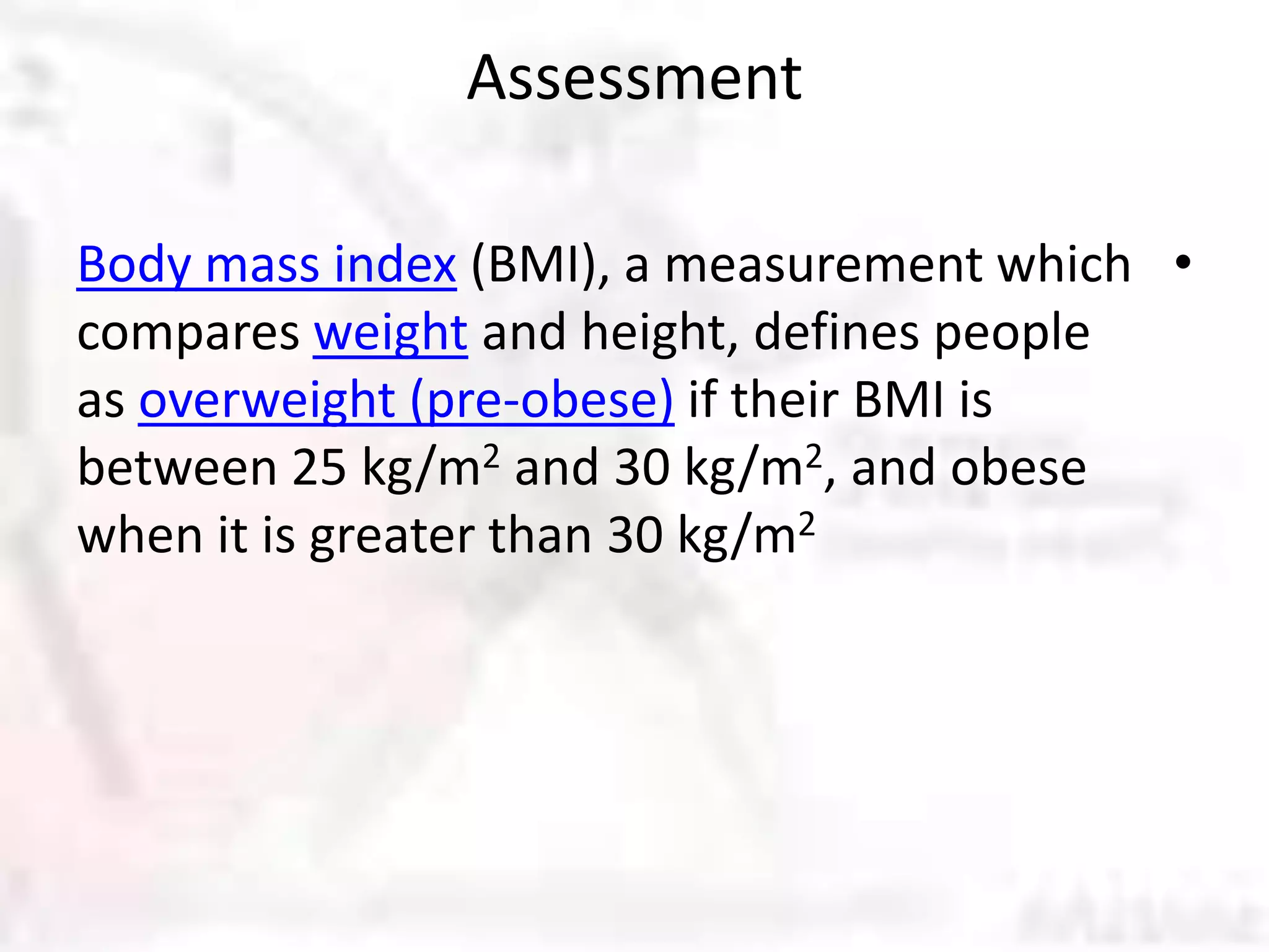 Diagnosis and management of obesity | PPTX