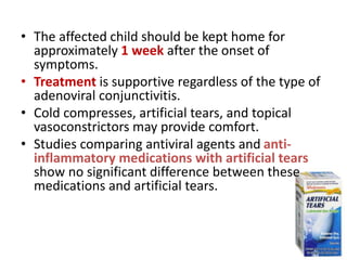 Diagnosis and management of pediatric conjunctivitis | PPTX