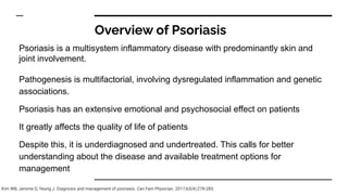 Diagnosis and Management of Psoriasis- August Psoriasis Awareness Month ...