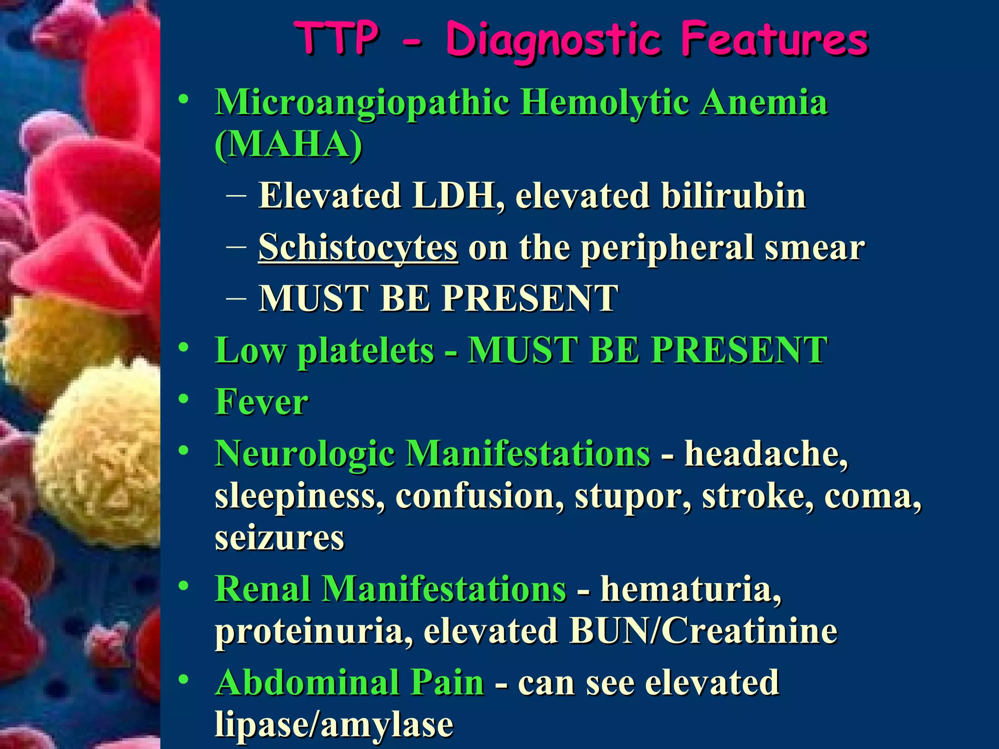 Diagnosis and management of thombocytopenic disorders | PPT