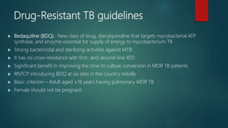 Diagnosis and management of tuberculosis with revised rntcp | PPTX
