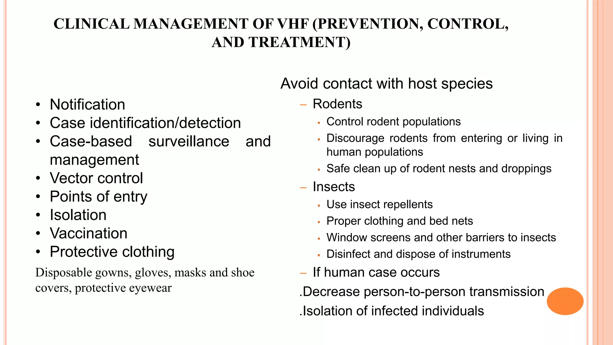 Diagnosis and management of viral haemorrhagic fever (vhf) | PPTX