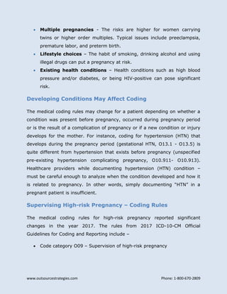 Diagnosis and Medical Coding for High Risk Pregnancy | PDF