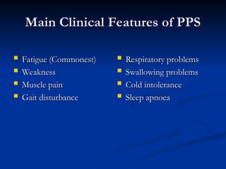 Diagnosis and Medical Management of PPS.PPT