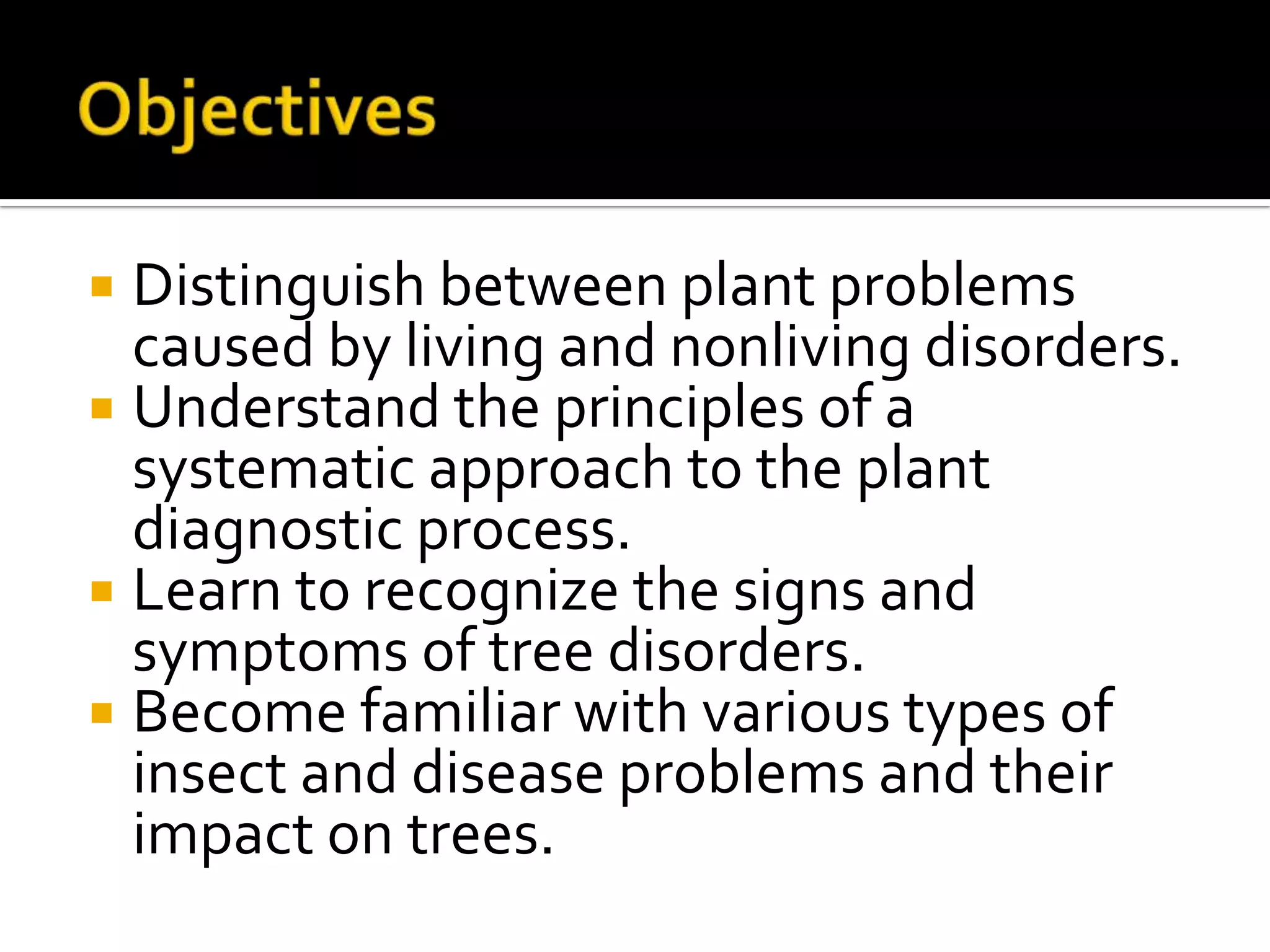 Diagnosis and plant disorders | PPTX