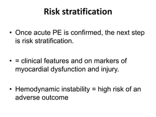 Diagnosis and treatment of acute pulmonary embolism (VTE) | PPTX