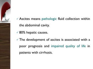 Diagnosis and Treatment of Ascites | PDF