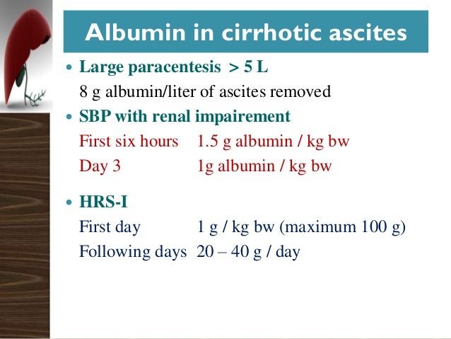 Diagnosis and Treatment of Ascites