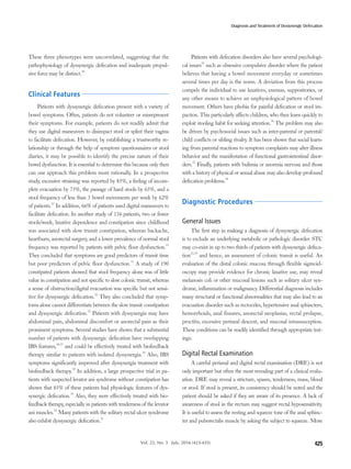 Diagnosis and treatment of Dyssynergic Defecation (Rao) | PDF