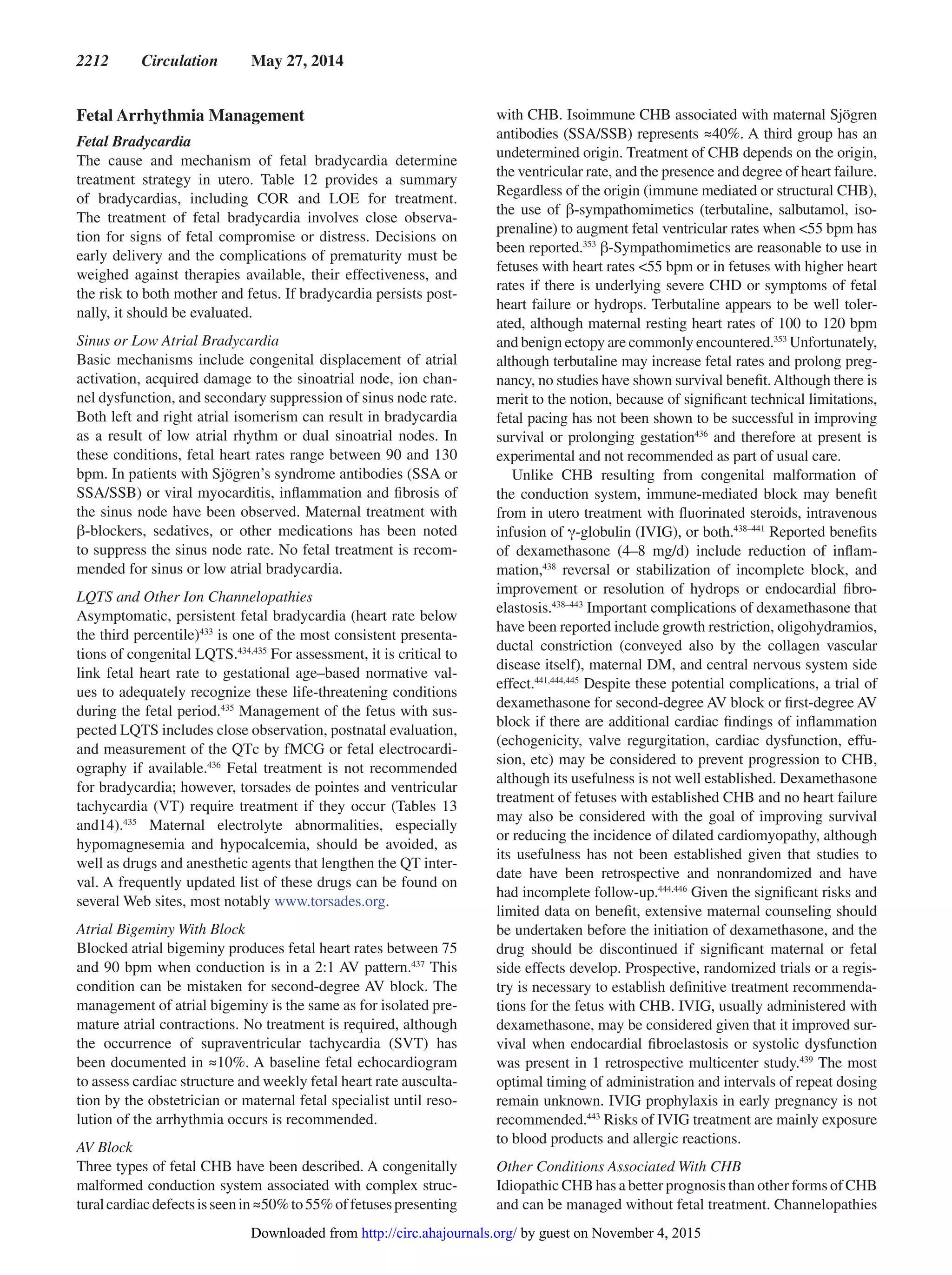 Diagnosis and treatment of fetal cardiac disease | PDF