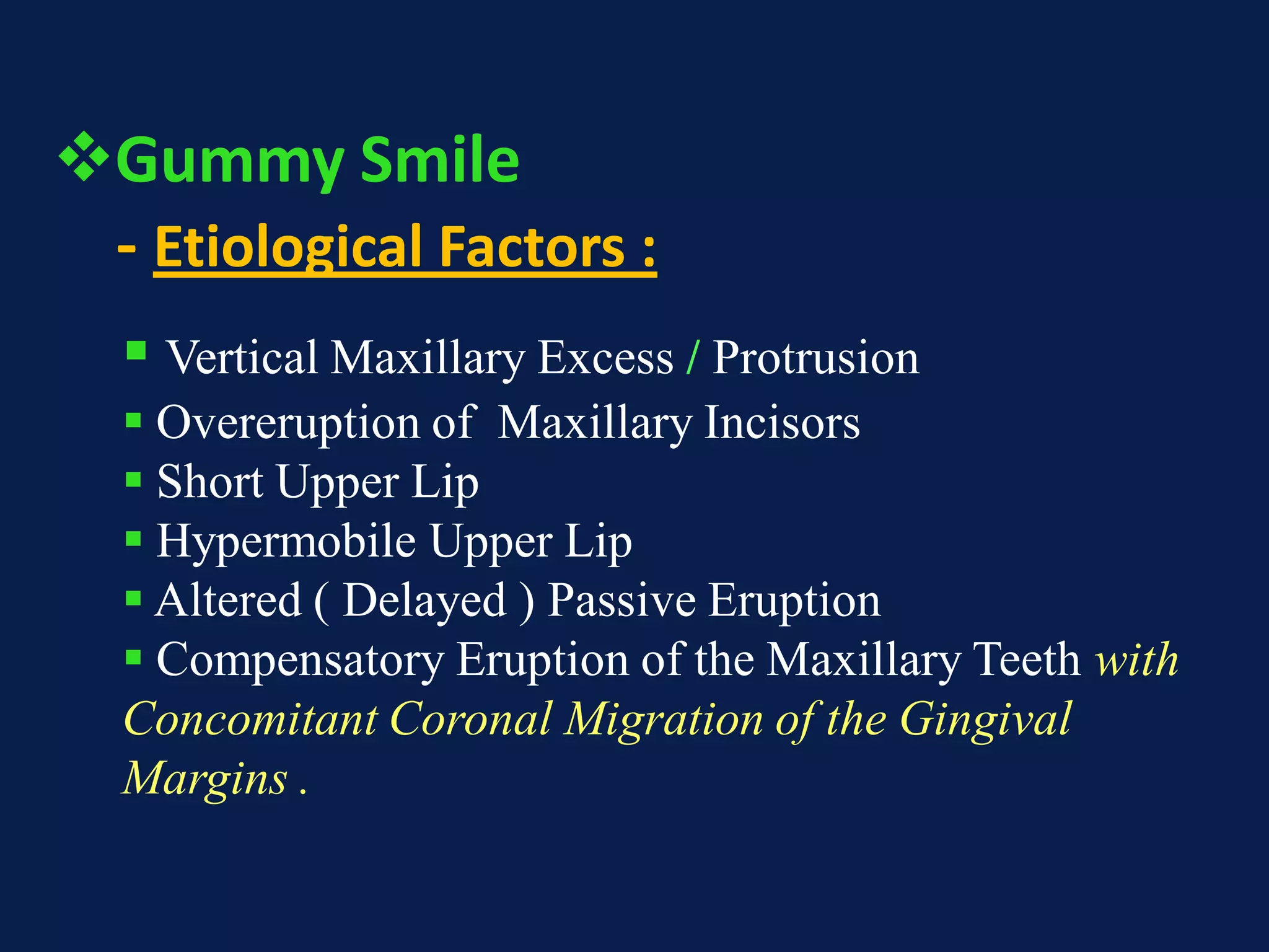 Diagnosis and treatment of gummy smile | PDF