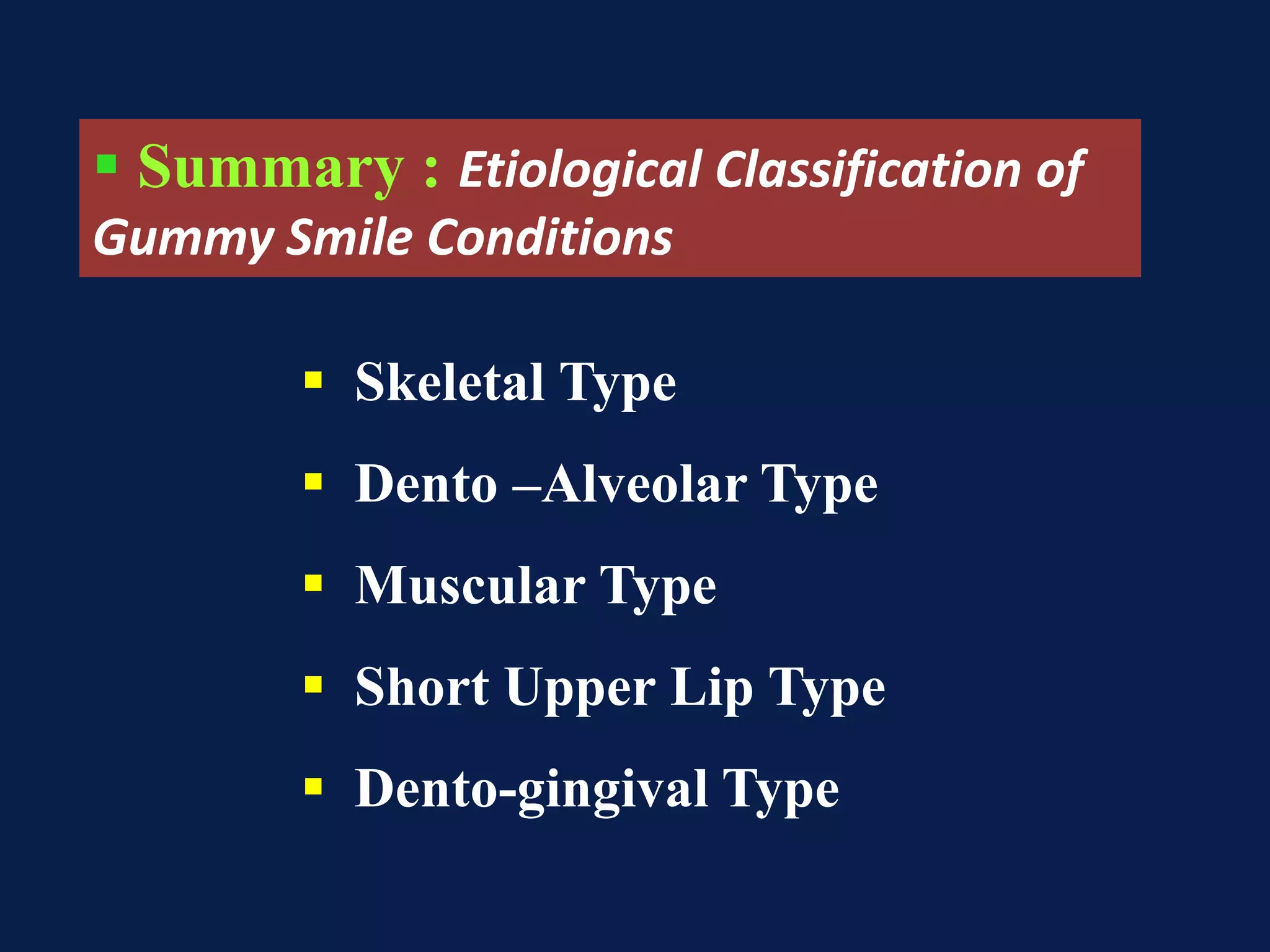 Diagnosis and treatment of gummy smile | PDF
