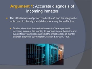 Diagnosis And Treatment Of Mental Disorders In Correctional Facilities ...