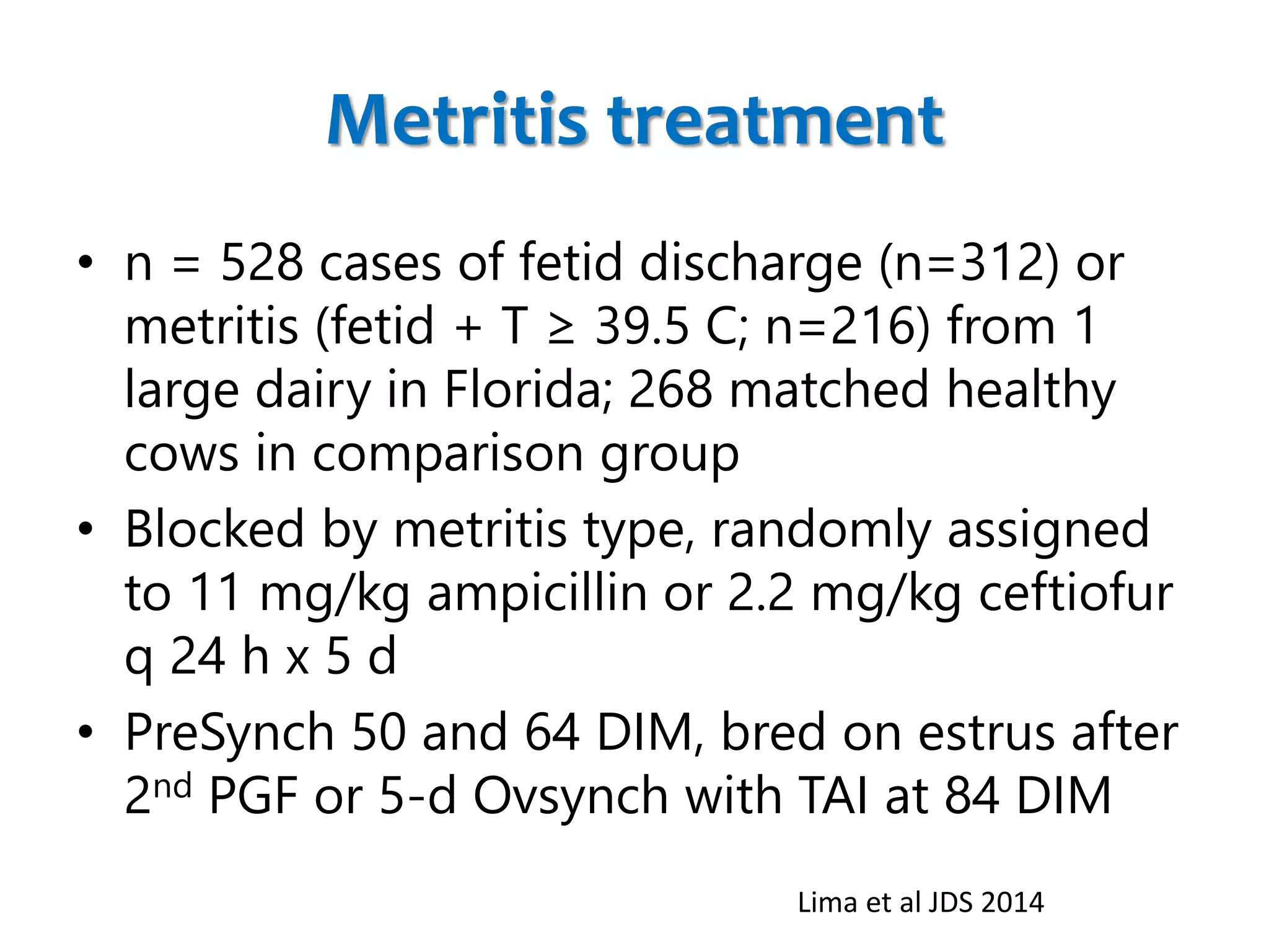 Diagnosis and Treatment of Metritis | PPTX