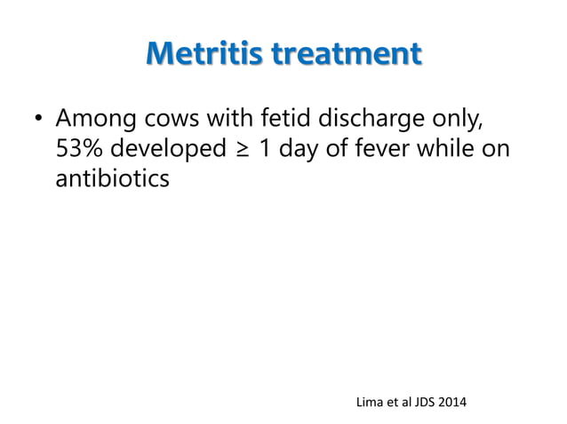 Diagnosis and Treatment of Metritis | PPTX | Digestive Disorders ...