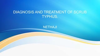 DIAGNOSIS AND TREATMENT OF SCRUB THYPUS | PPTX