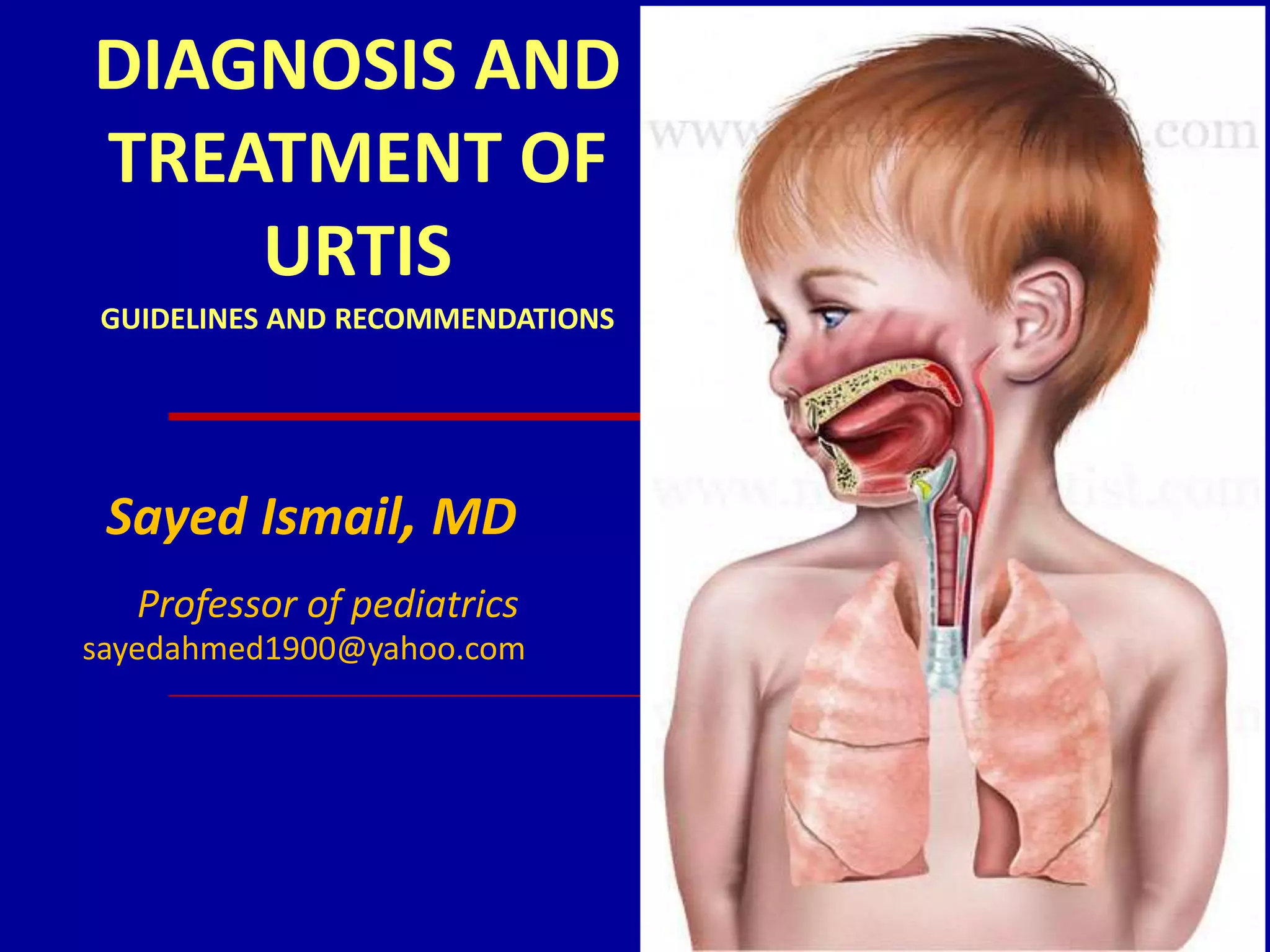 Diagnosis and treatment of URTI | PPTX