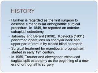 Diagnosis and treatment planning in Orthognathic Surgery | PPTX