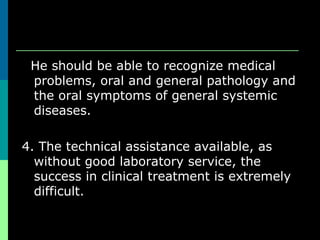 Diagnosis and Treatment Planning in Complete dentures | PPT