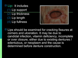 Diagnosis and Treatment Planning in Complete dentures | PPT