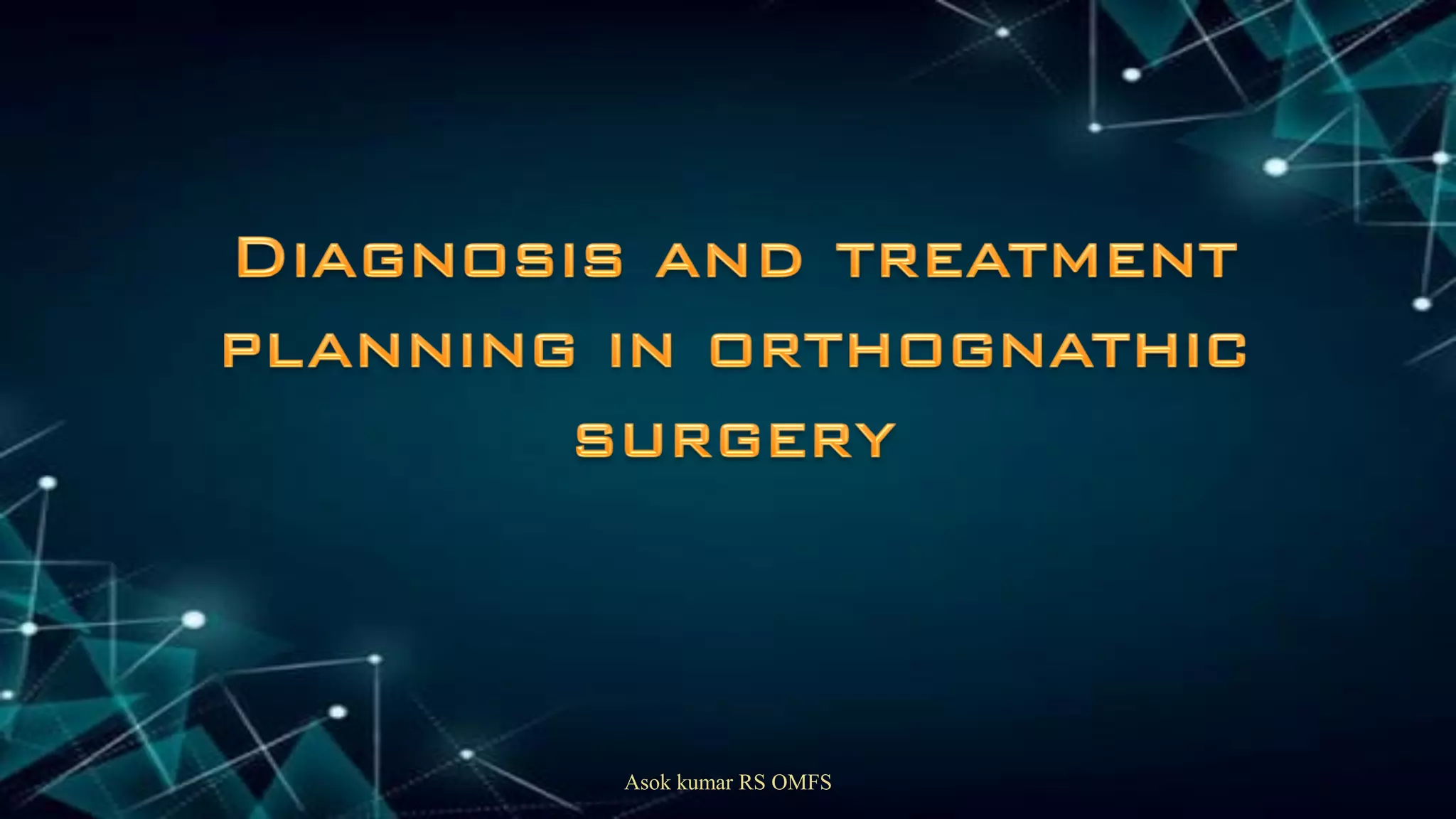 Diagnosis and treatment planning in orthognathic surgery | PDF