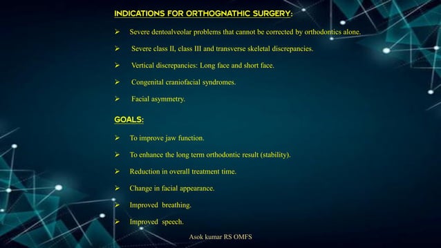 Diagnosis and treatment planning in orthognathic surgery | PDF