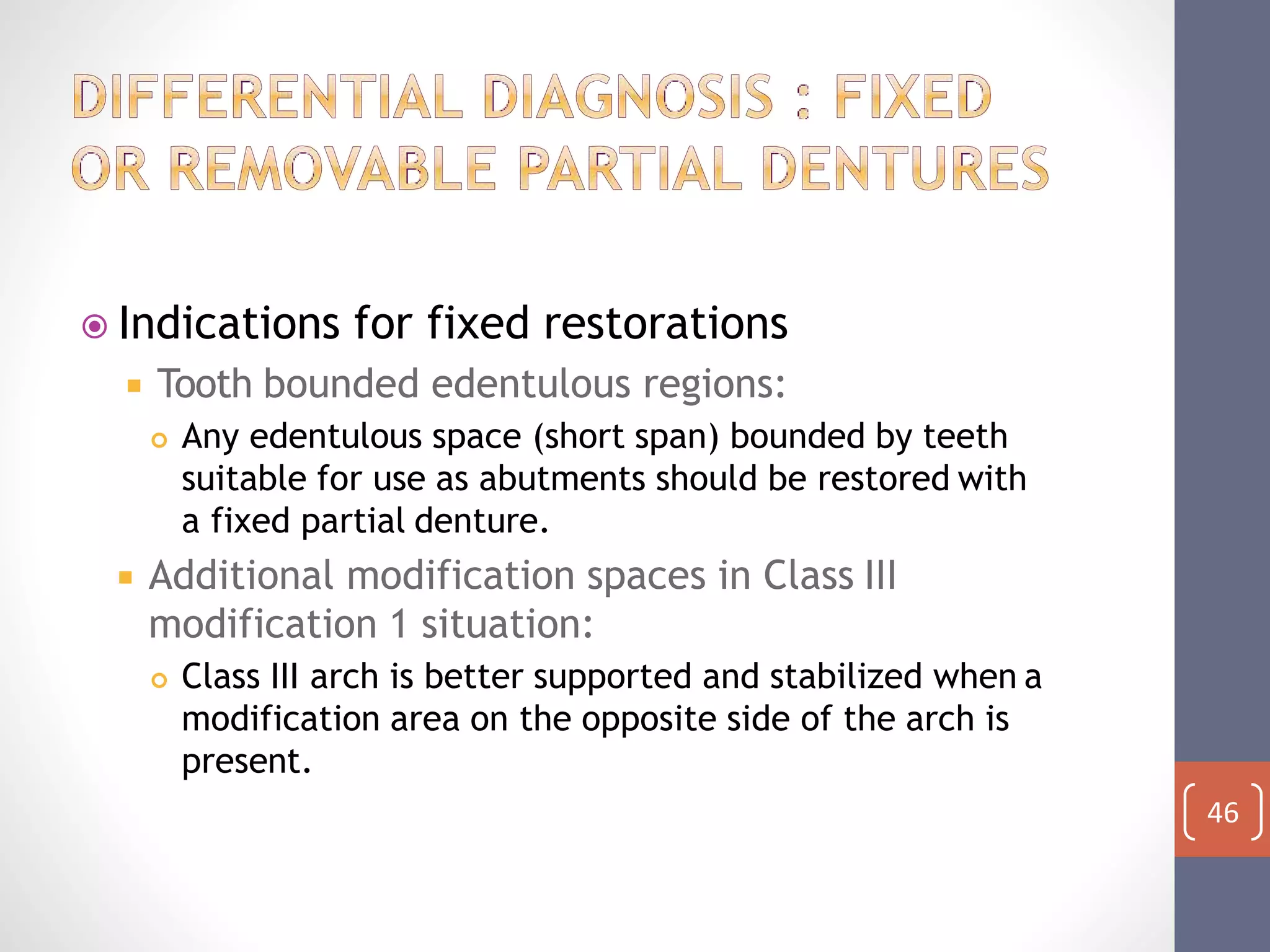 Diagnosis and treatment planning in rpd | PPTX