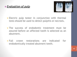 Diagnosis and treatment planning in rpd | PPTX