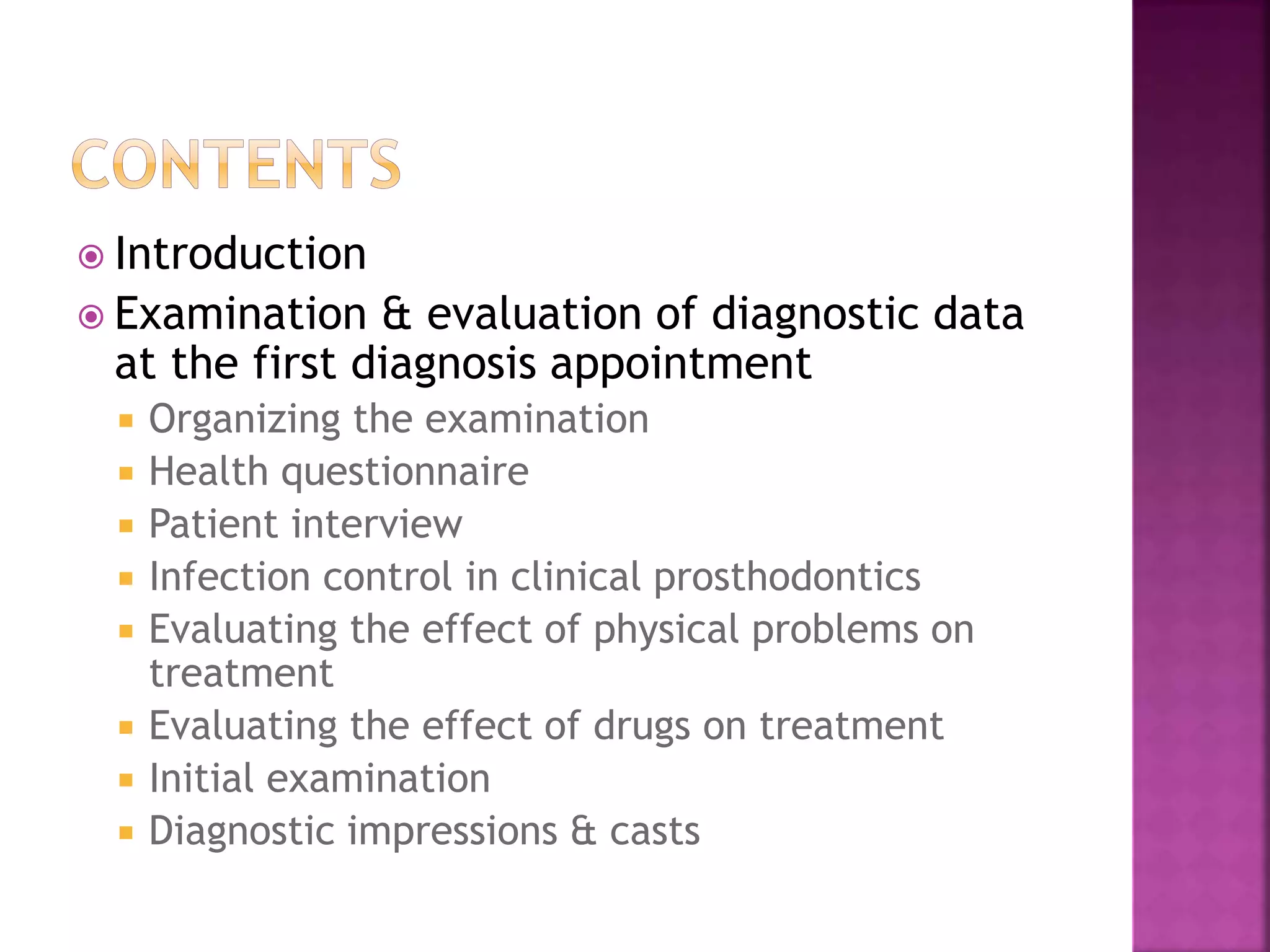 Diagnosis and treatment planning of Removable Partial Denture | PPTX