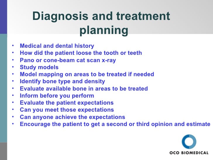Diagnosis and treatment planning part 2