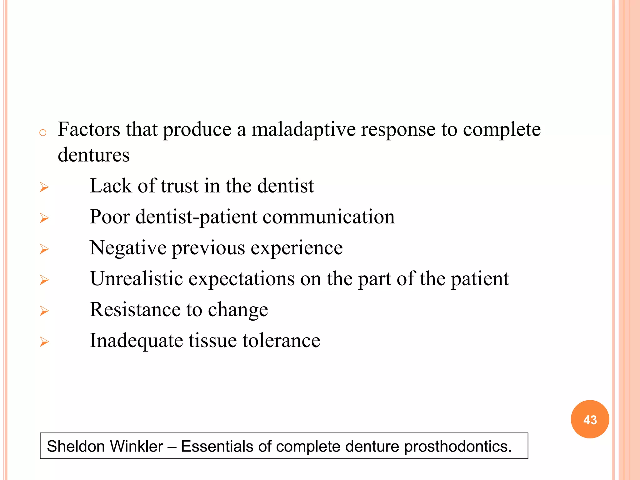 Diagnosis and treatment plan of complete denture | PPTX
