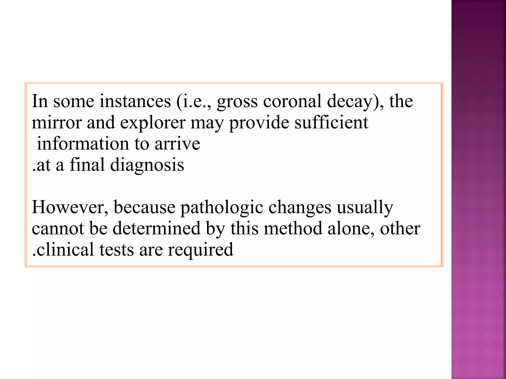 Diagnosis and treatment planing in Endodontics | PPT