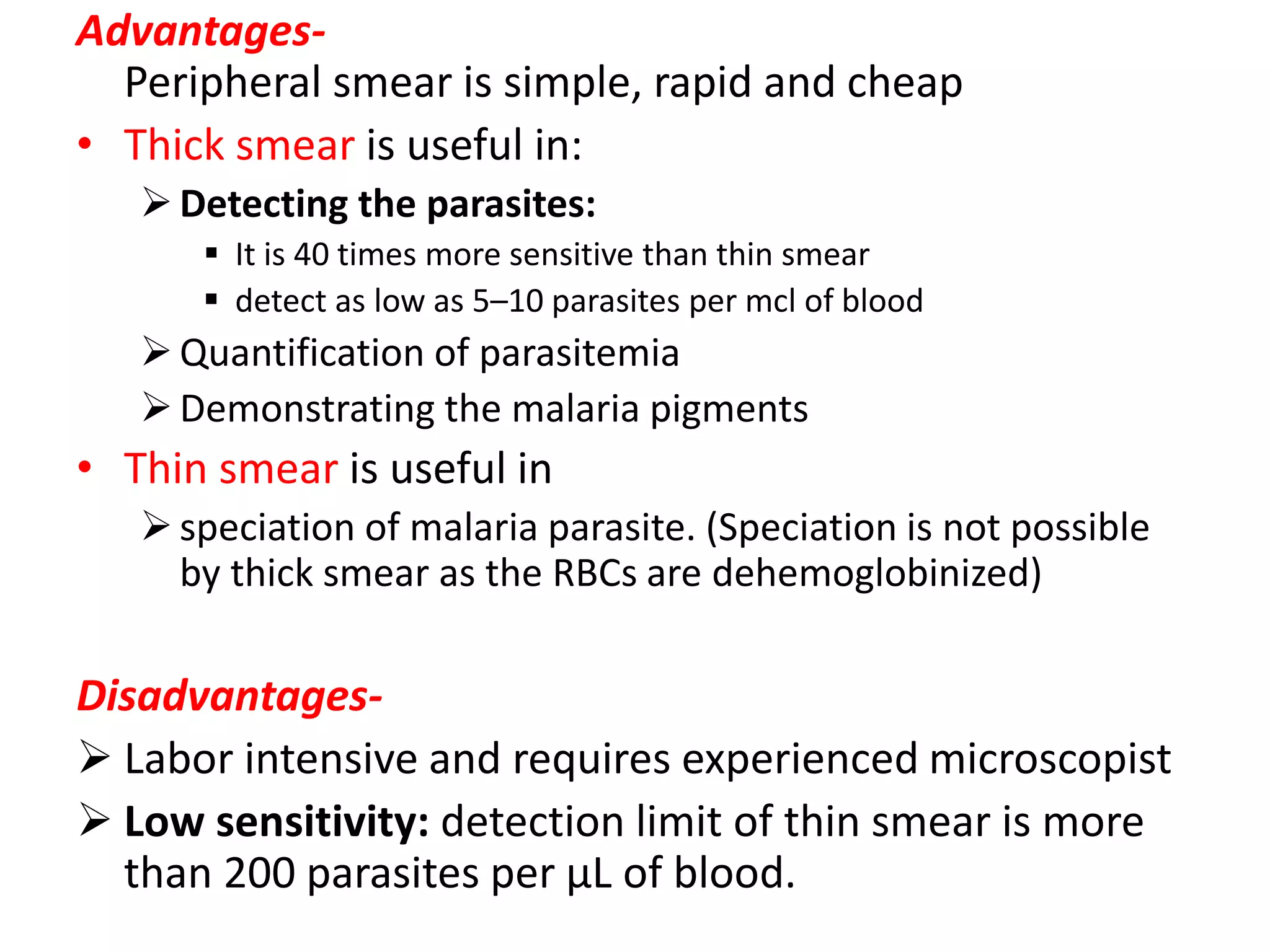 Diagnosis & blood stages of malaria . | PPTX