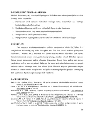 Diagnosis dan manajemen cedera olahraga | PDF