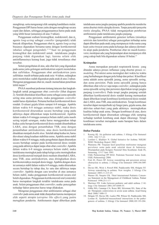 Diagnosis dan penatalaksanaan terkini asma pada anak | PDF