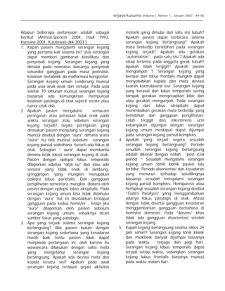 Diagnosis epilepsi utoyo sunaryo | PDF