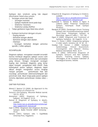 Diagnosis epilepsi utoyo sunaryo | PDF