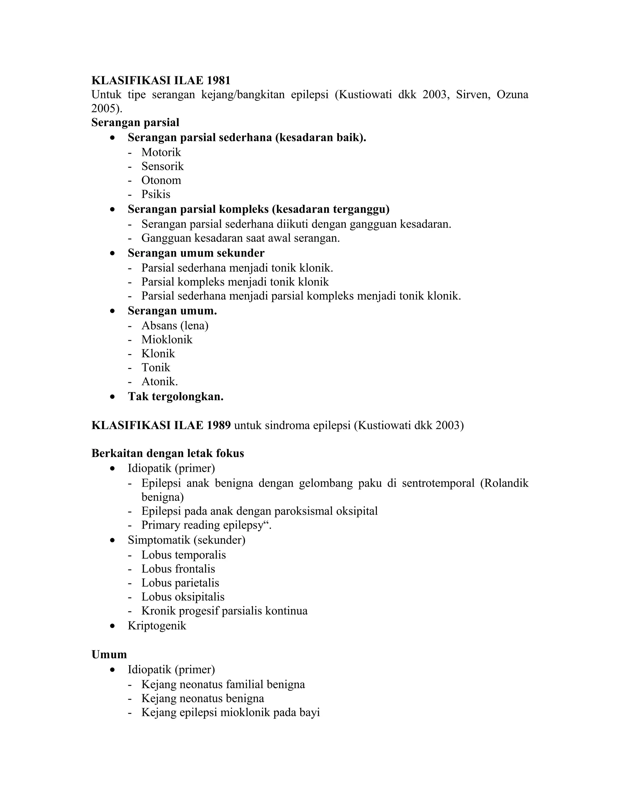 Diagnosis epilepsi lengkap | DOC