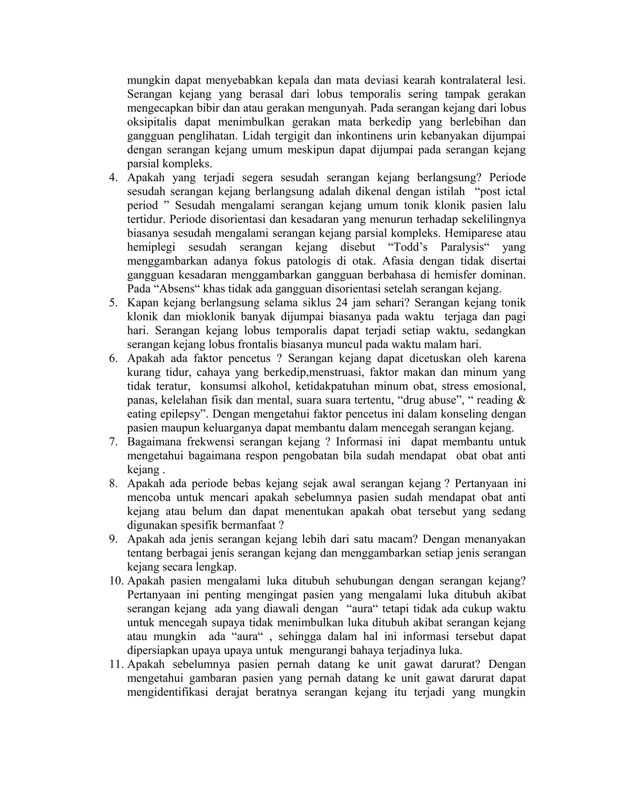 Diagnosis epilepsi lengkap | DOC